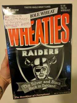 Wheaties Cereal Box Back