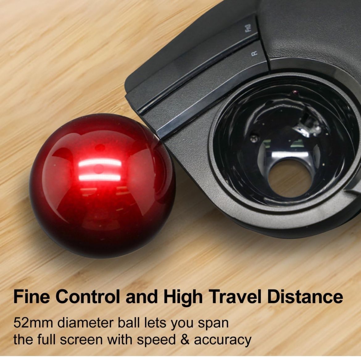 ELECOM HUGE Trackball Mouse, 2.4GHz Wireless USB, Precise Finger ...