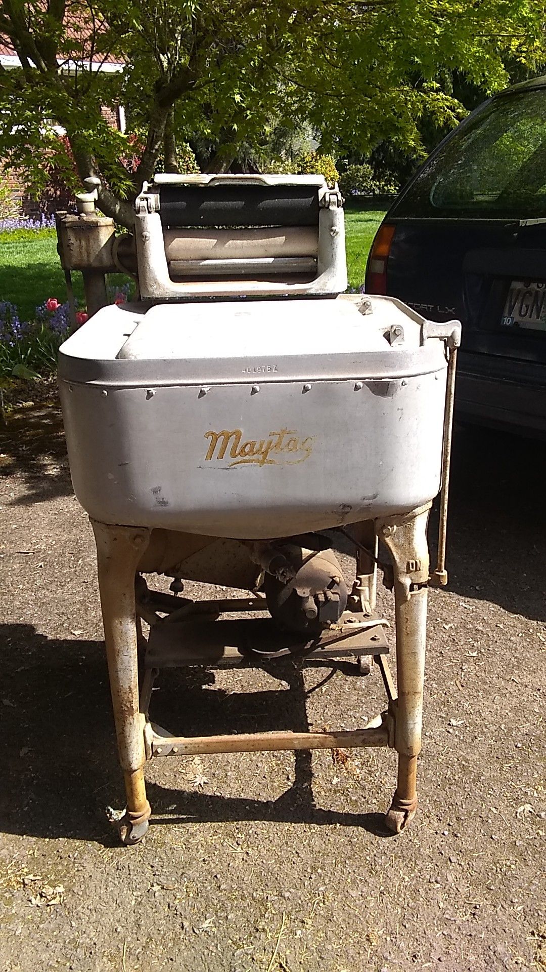 Maytag wringer washing machine/planter/beer cooler for Sale in ...