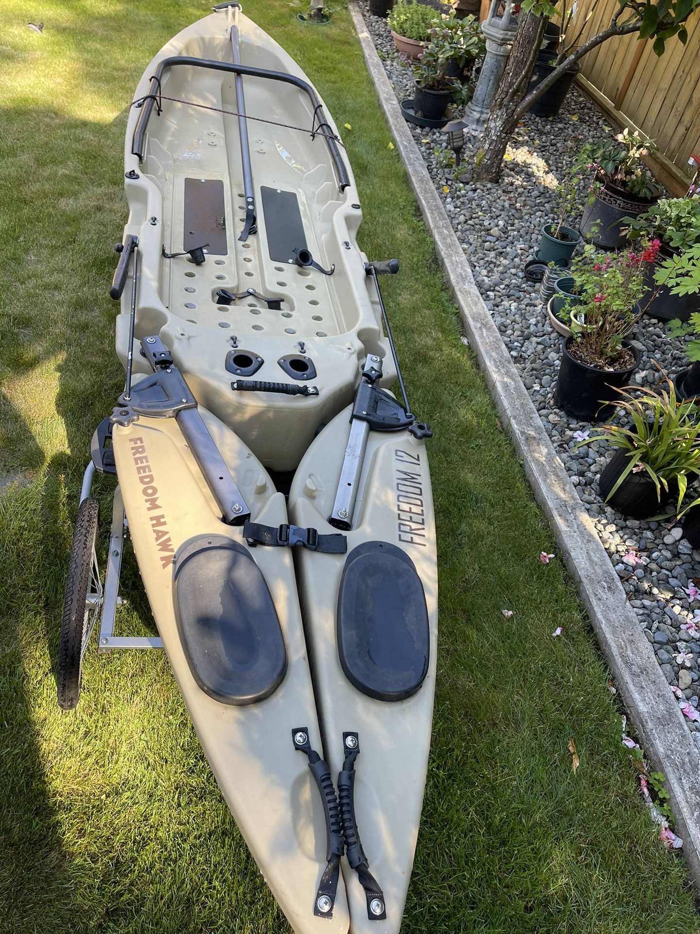 Freedom Hawk Ultralight- Stand Up Fishing Kayak for Sale in Federal Way ...