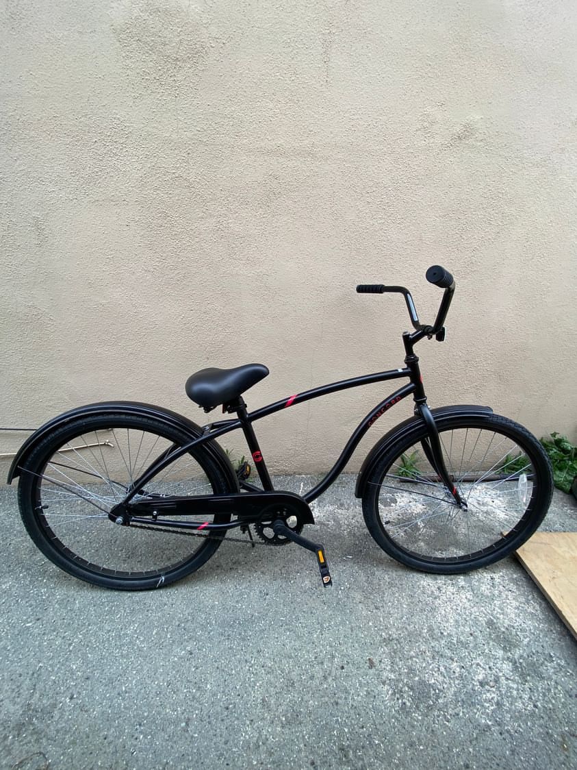 Concord 26 Pacific Men’s Cruiser Bike, Matte Black, Adult for Sale in ...