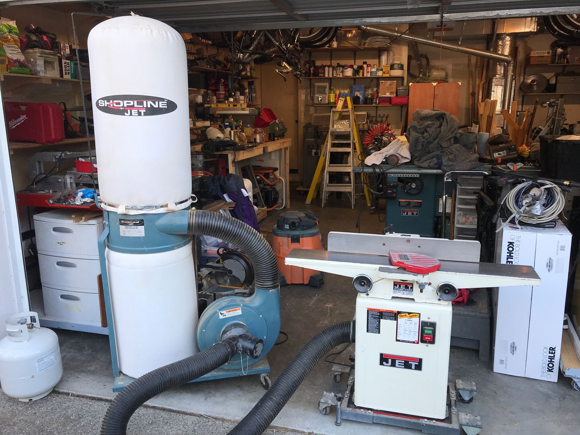 Jet 6” jointer mod #JJ-6CSX and Jet dust collector .... 1000 Obo for ...