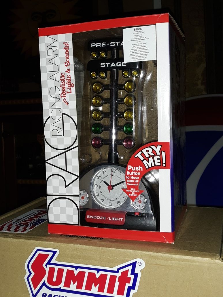 Hot Rod Alarm ClockDrag Racing novelty 500 cubic in HP Gear Head ...