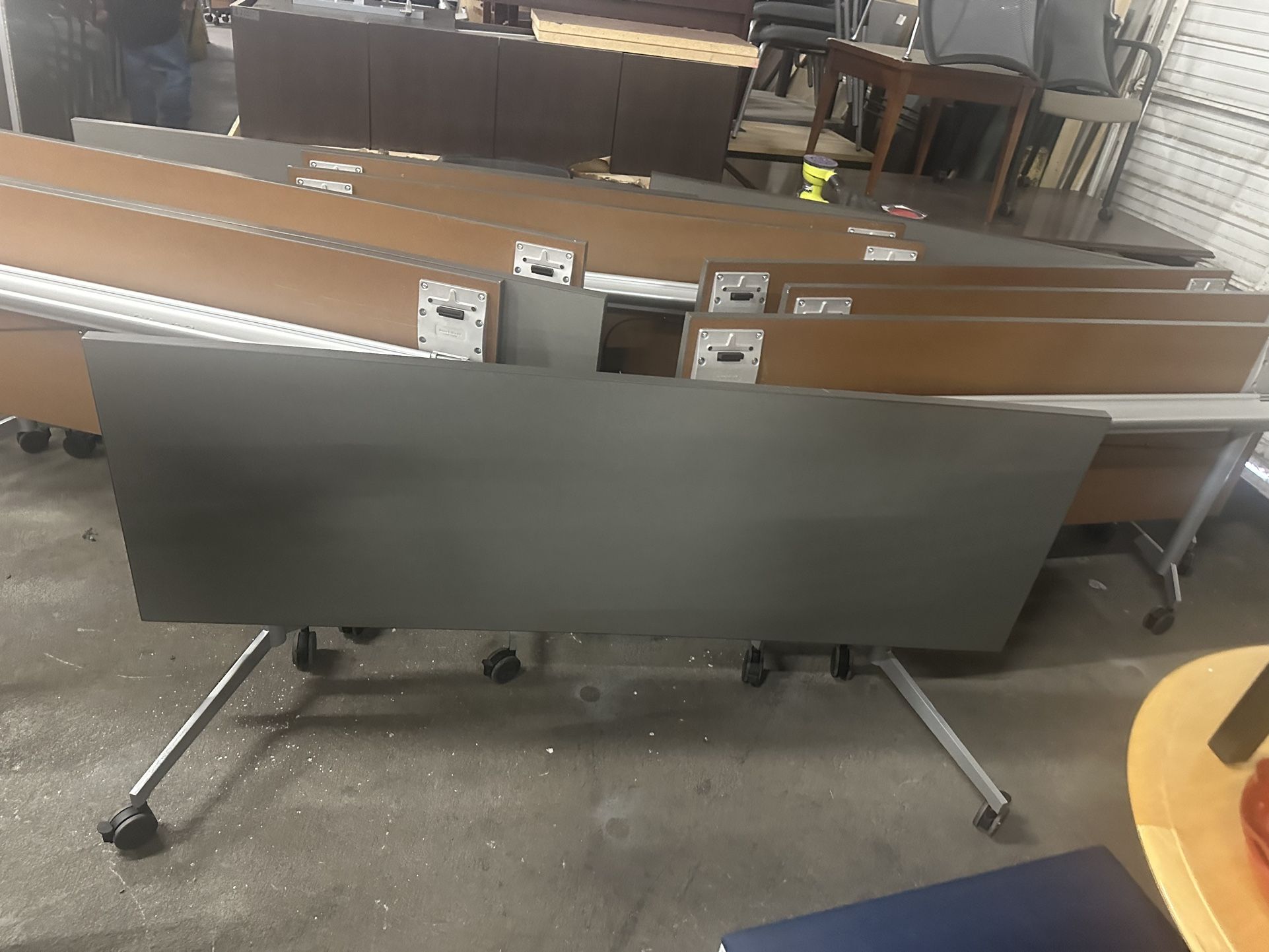 Commercial Grade Nesting Folding Flip Up Training Classroom Office ...