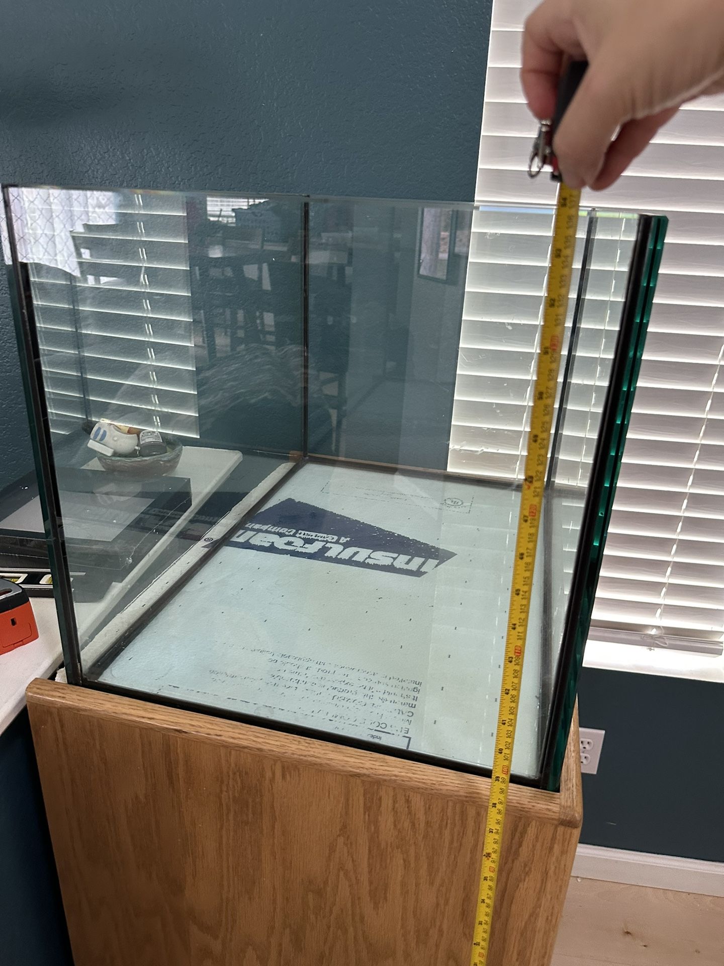 Vizio 33 Gallon Rimless Fish Tank with Custom All-wood Stand for Sale ...