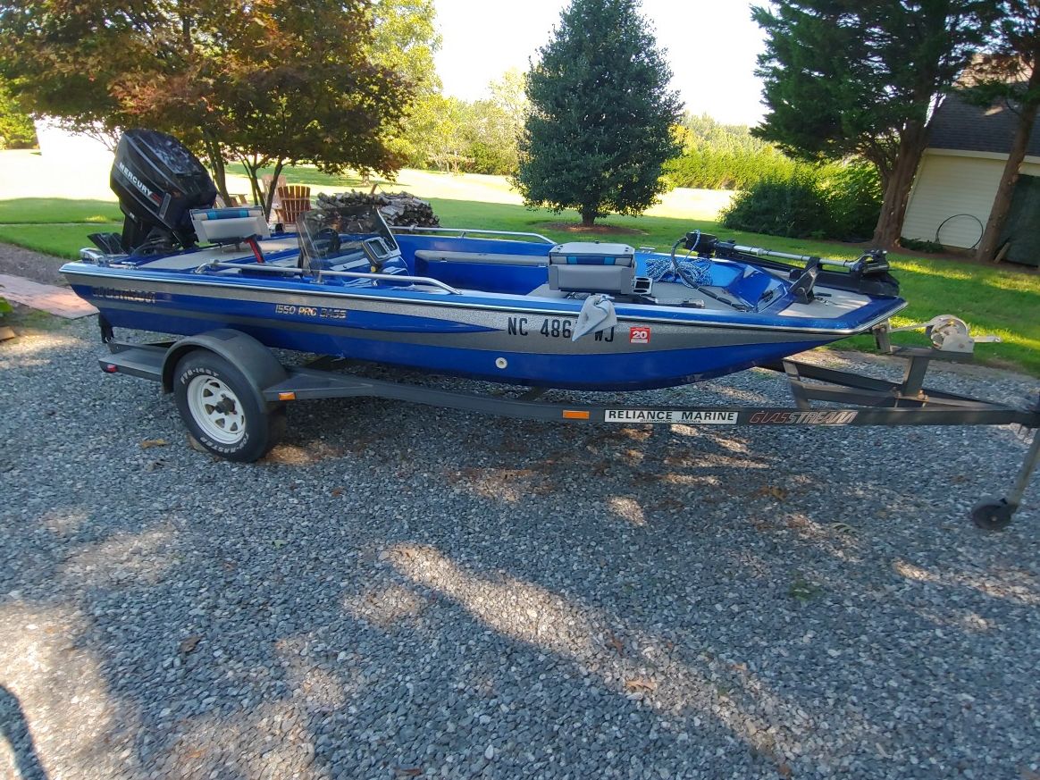 1992 title Glasstream 1550 pro bass boat for Sale in Summerfield, NC ...