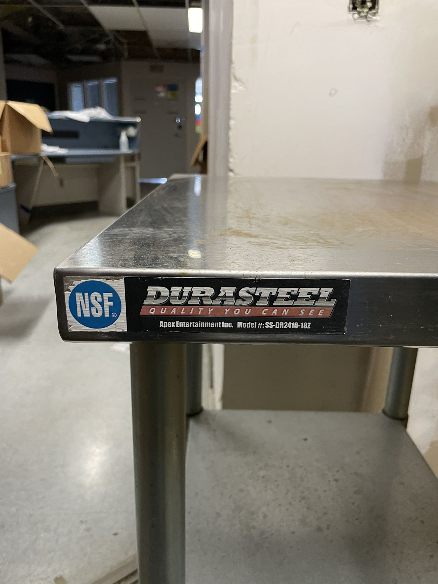 Durasteel 24x18 Stainless steel Table for Sale in San Diego, CA - OfferUp