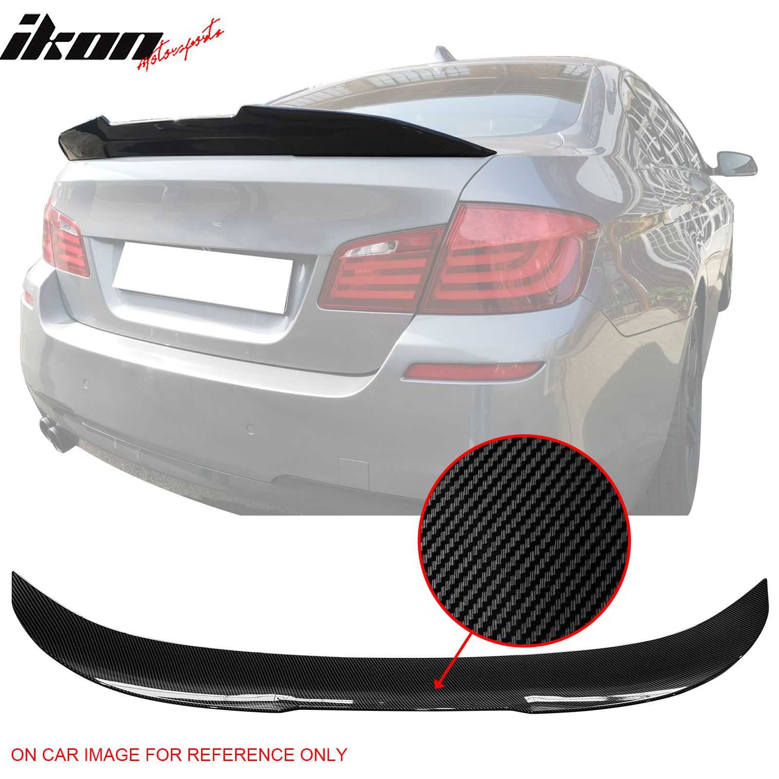 Fits 2011-2017 BMW F10 5-Series Sedan PSM Style Trunk Spoiler Lip ...