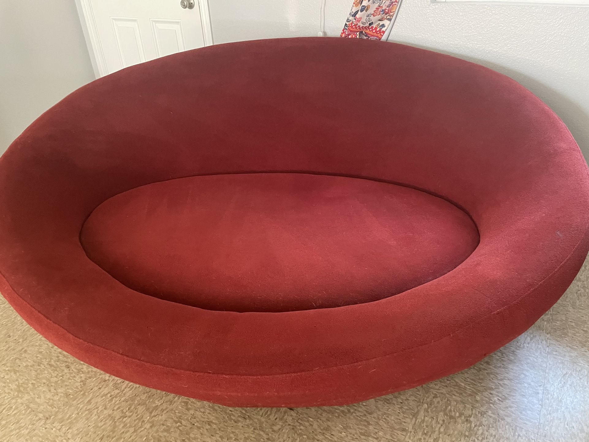 Red Temporary Couch for Sale in Ramona, CA - OfferUp