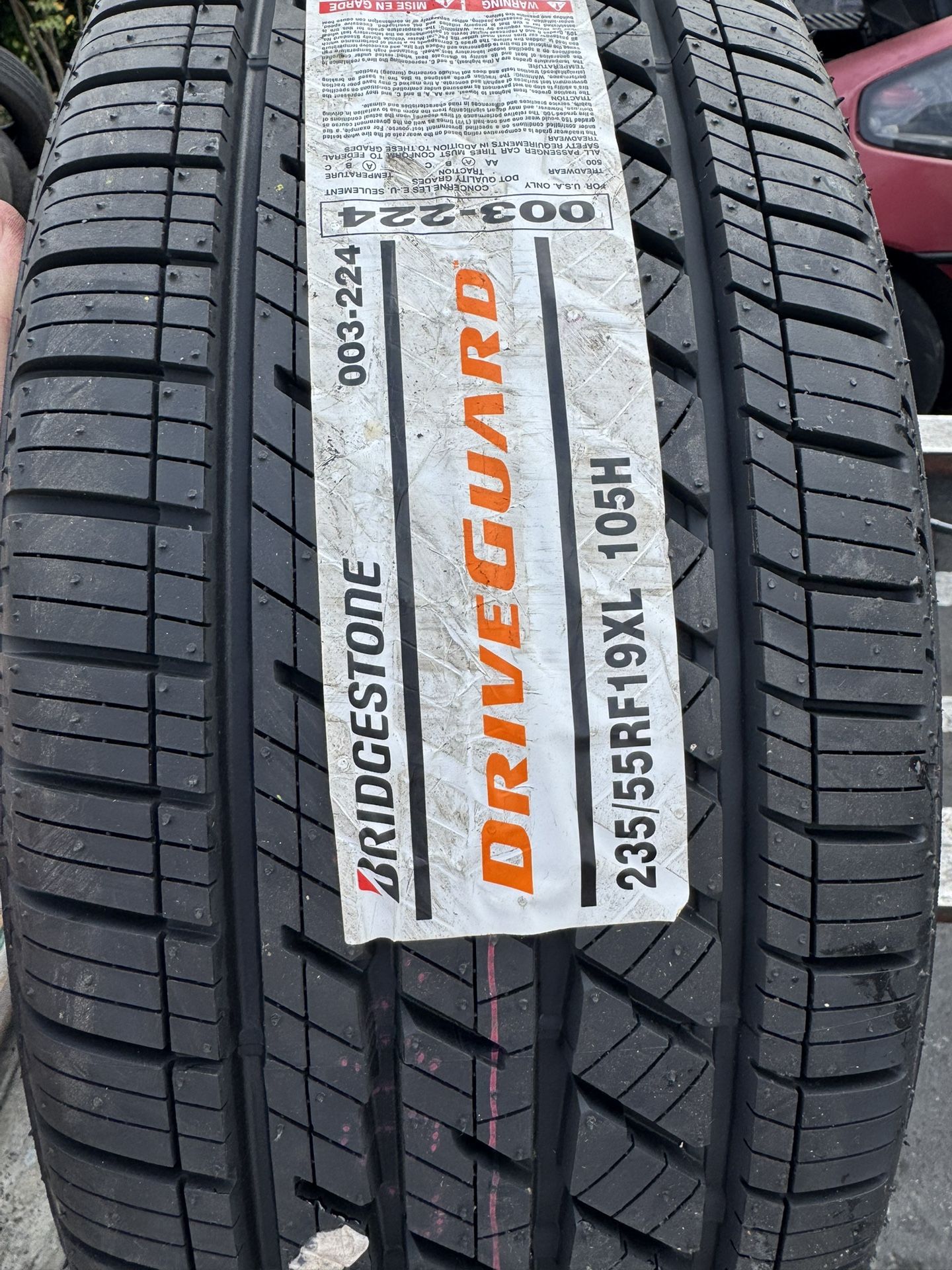 235/55/19 Bridgestone Driveguard RunFlat (1 Only) BRAND NEW $125.00 for ...