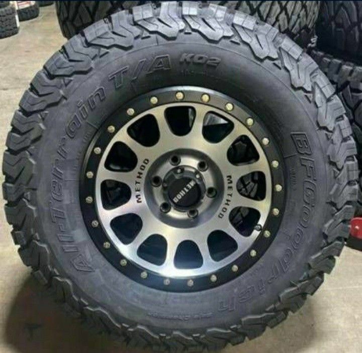 Method 17" Rims 5x5 5x139.7 6x135 & Bf Goodrich 285-70-17 Ko2 Tires ...