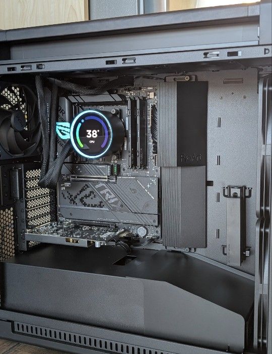 Parts of gaming pc (gpu, motherboard, aio liquid cooler, psu 1200w) for ...