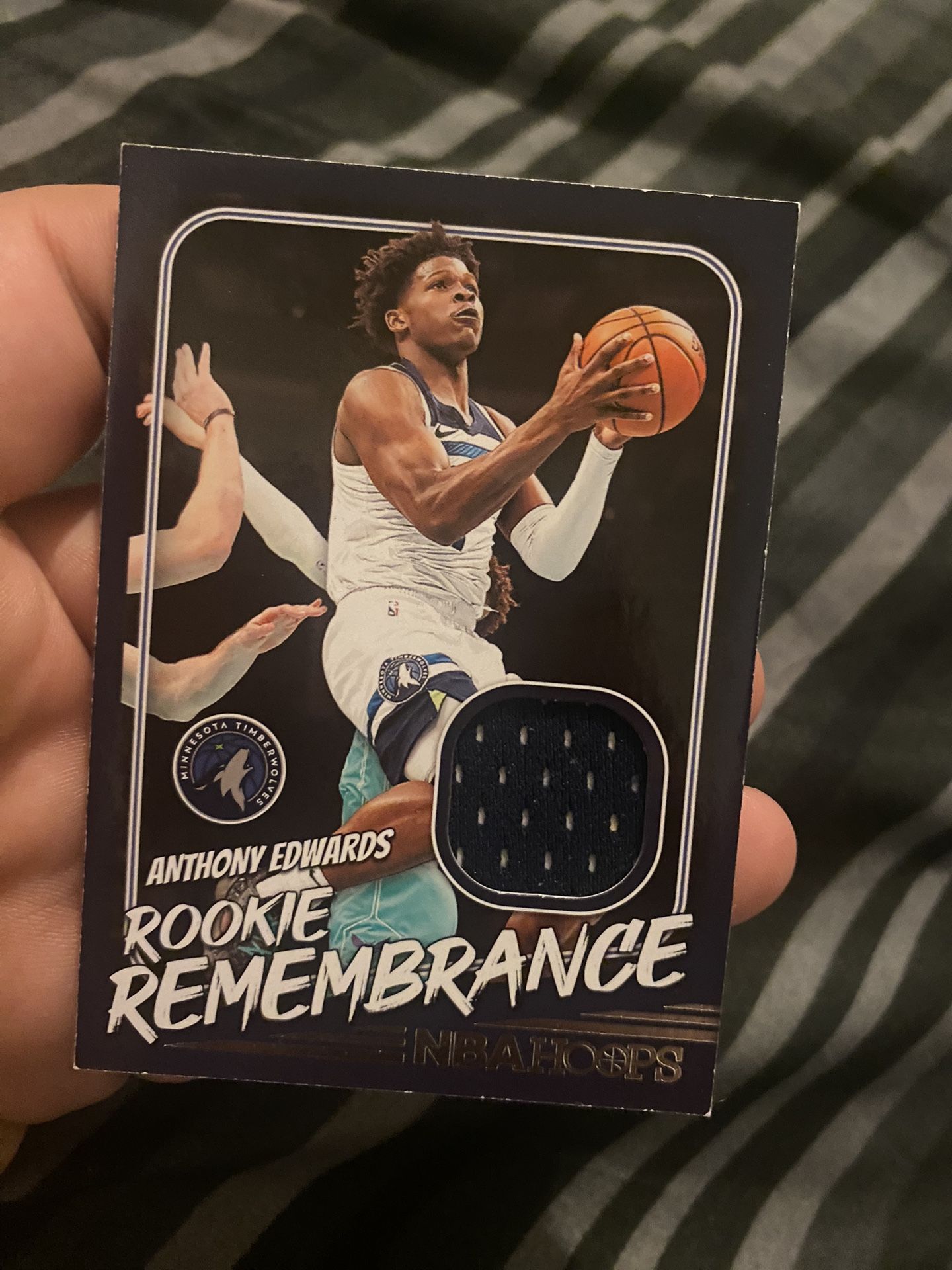 ANTHONY EDWARDS 2022-23 NBA Hoops Rookie Remembrance Patch #RR-AEM ...