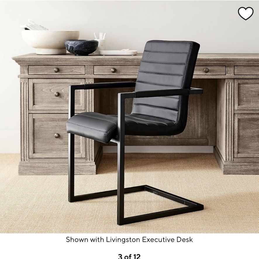 Sabina leather desk chair store