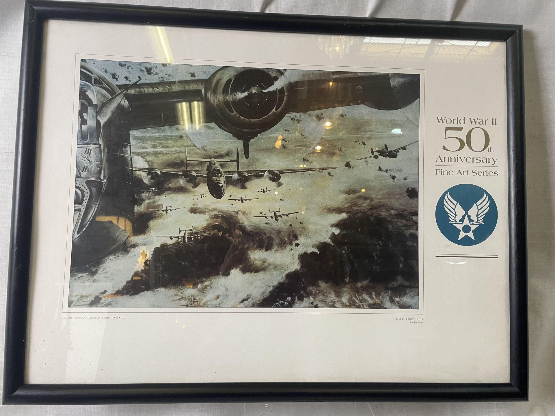 WW II 50th ANNIVERSARY FINE ART SERIES U.S. AIR FORCE COLLECTION PRINT ...