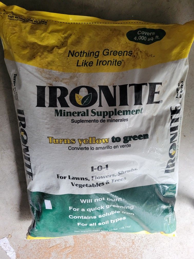 Restor Lawn IRONITE 1-0-1 MINERAL SUPPLEMENT 40 LBS; TURF & PLANT FOOD ...