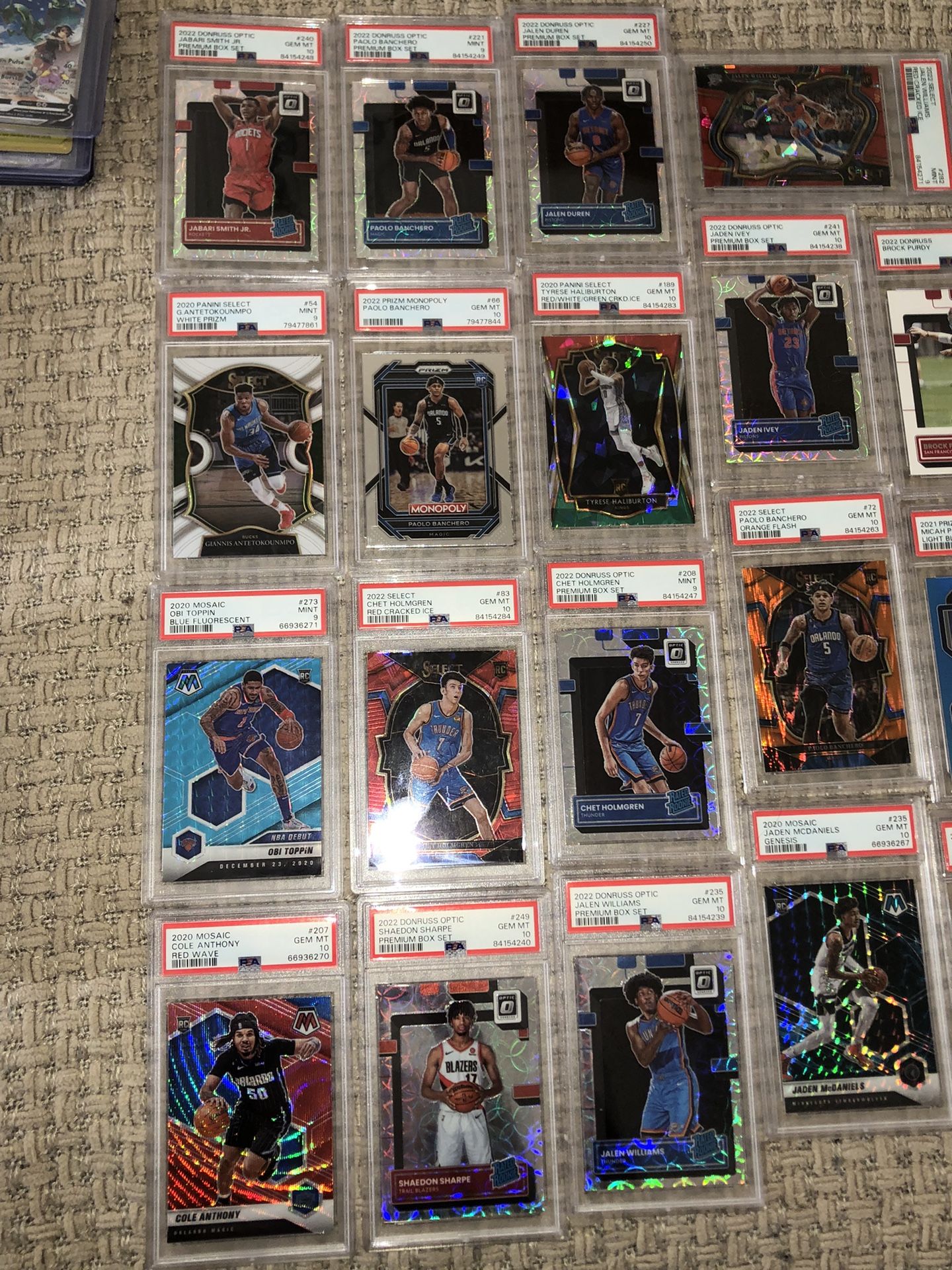 Graded Sports Cards Slabs Football Basketball Baseball Jalen Hurts ...