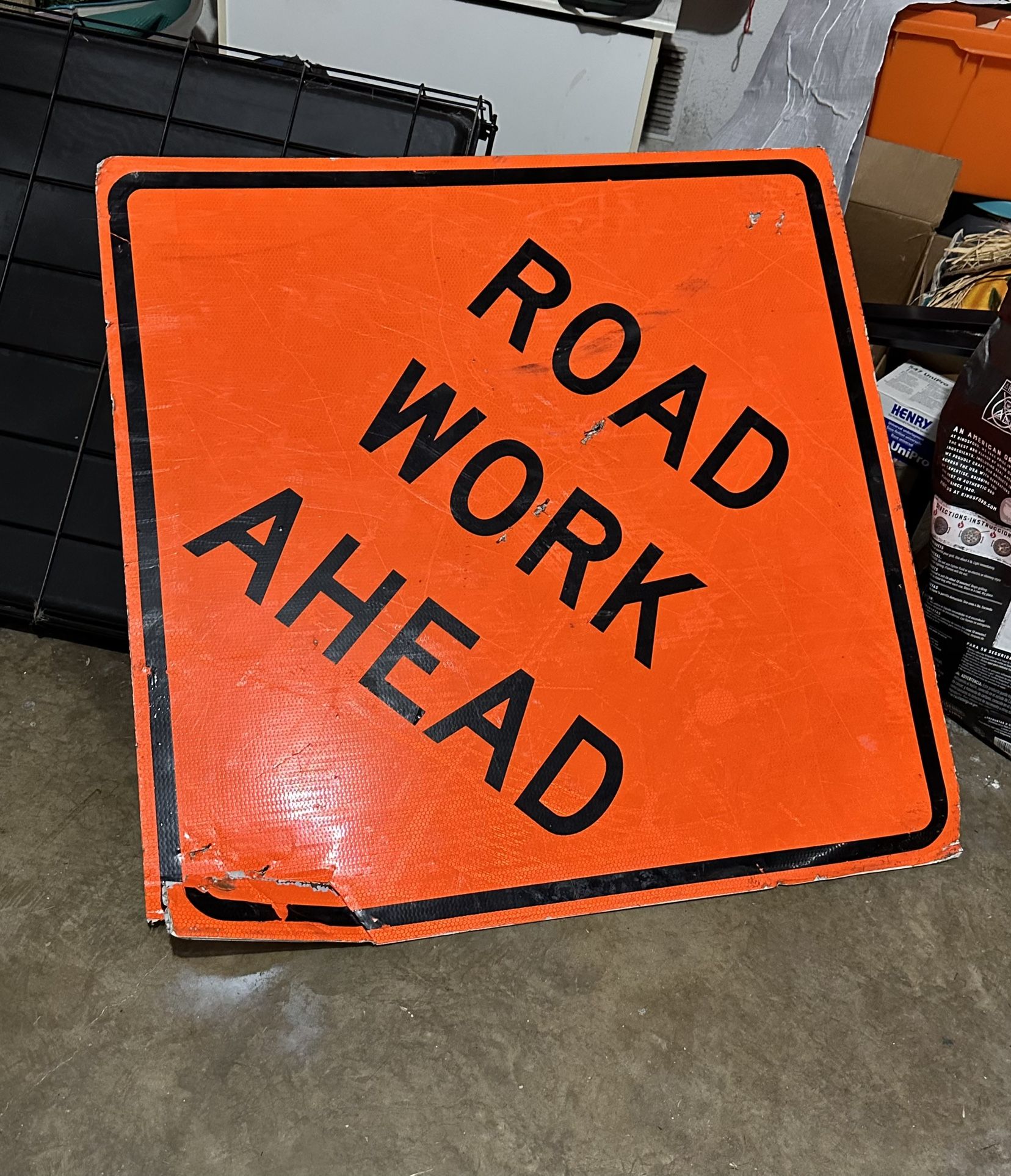 Road Work Ahead Sign for Sale in San Antonio, TX - OfferUp