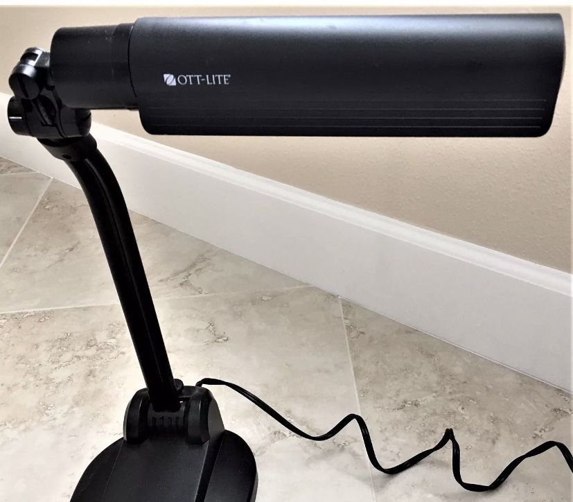 OTT-LITE Desk Lamp w/ 2 Bulbs-Adjustable Height & Direction for Sale in ...