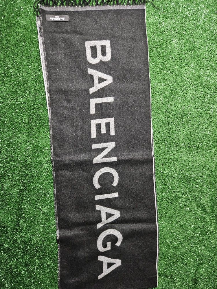 Authentic Balenciaga Black and Grey Wool Scarf for Sale in Hockley, TX ...