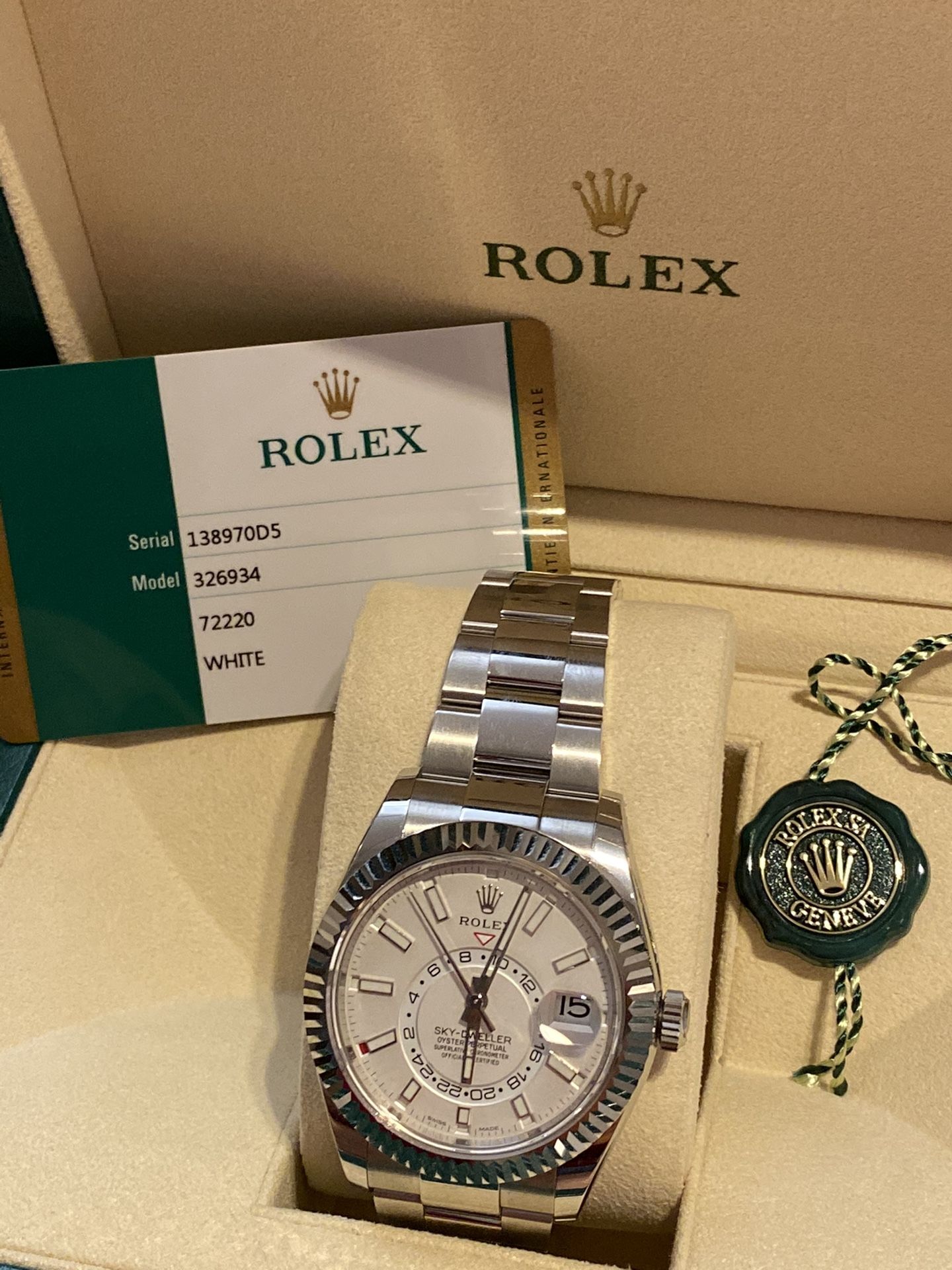 Rolex sky-dweller white face for Sale in Miami, FL - OfferUp