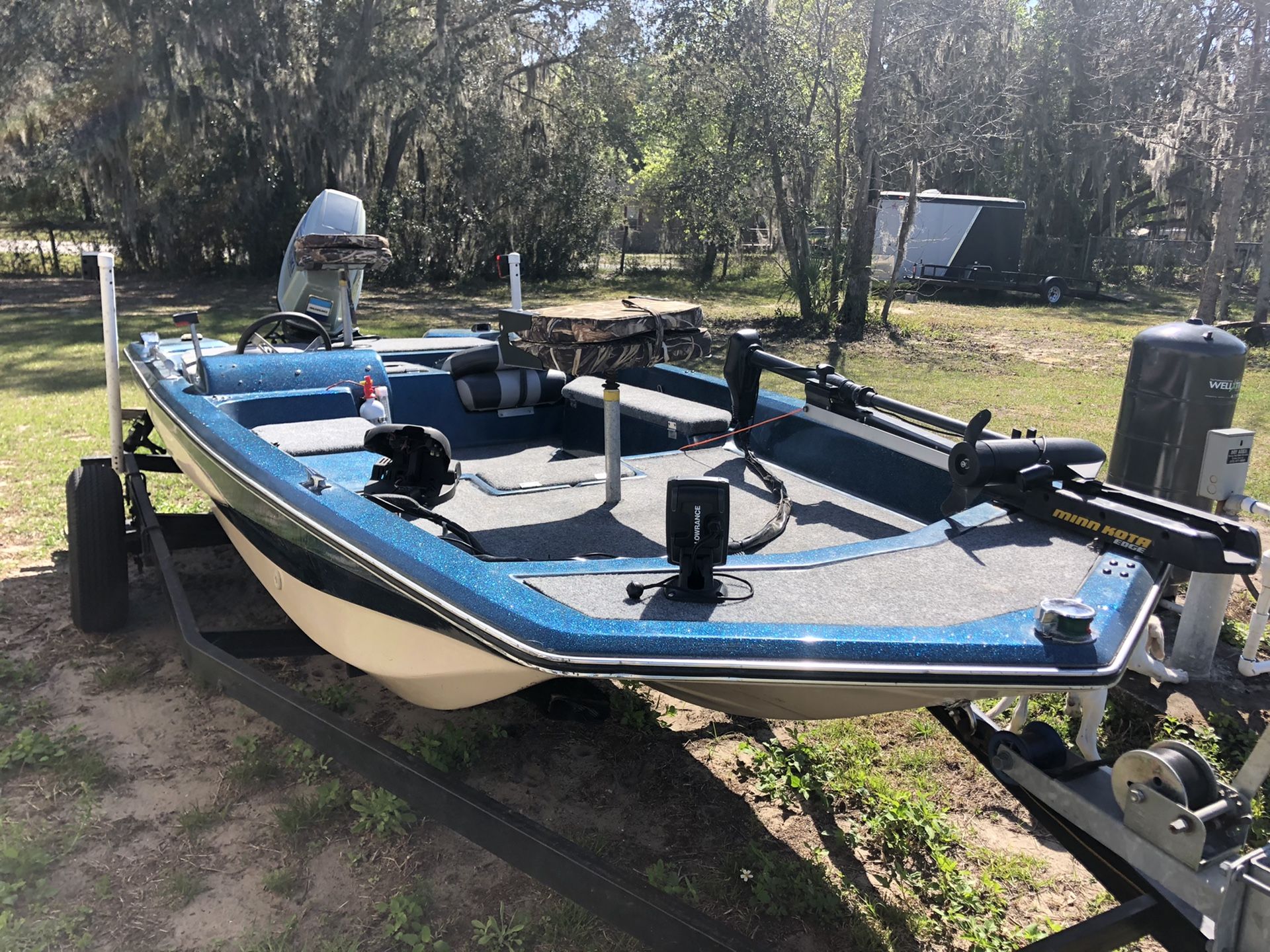 1985 glasstream 1550 pro bass ready to fish for Sale in Valrico, FL ...