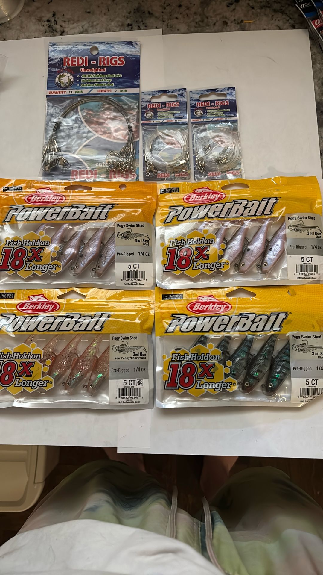 Berkeley PowerBait Pogy Swim Shad Pack + Redi-Rigs for Sale in ...