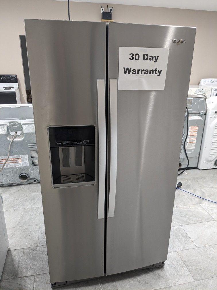 Whirlpool Stainless Fridge Refrigerator LIKE NEW for Sale in Garner, NC ...