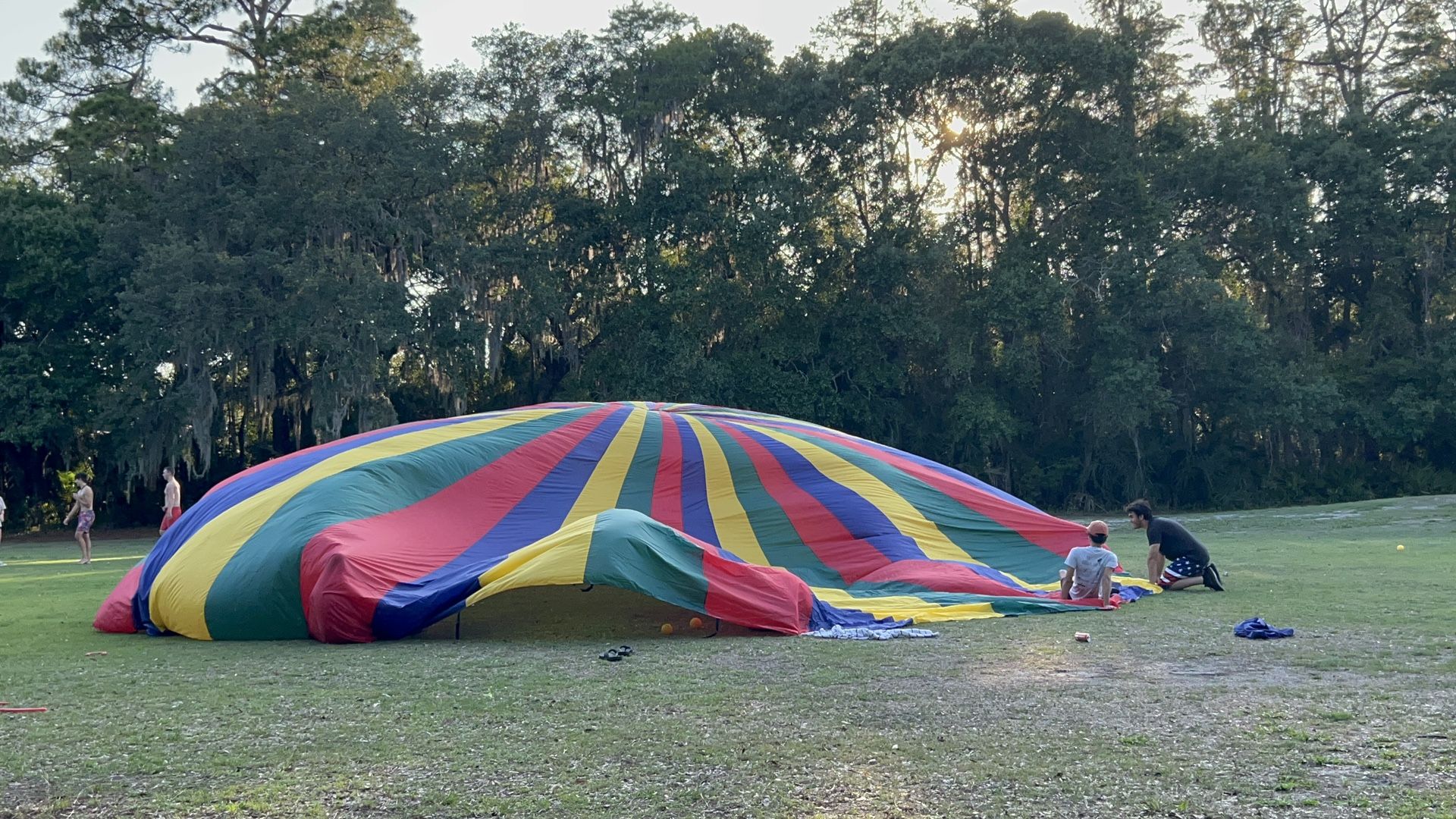 Heavy Duty 45’ Feet Kids Parachute FUN High Quality Deluxe PARTY for ...