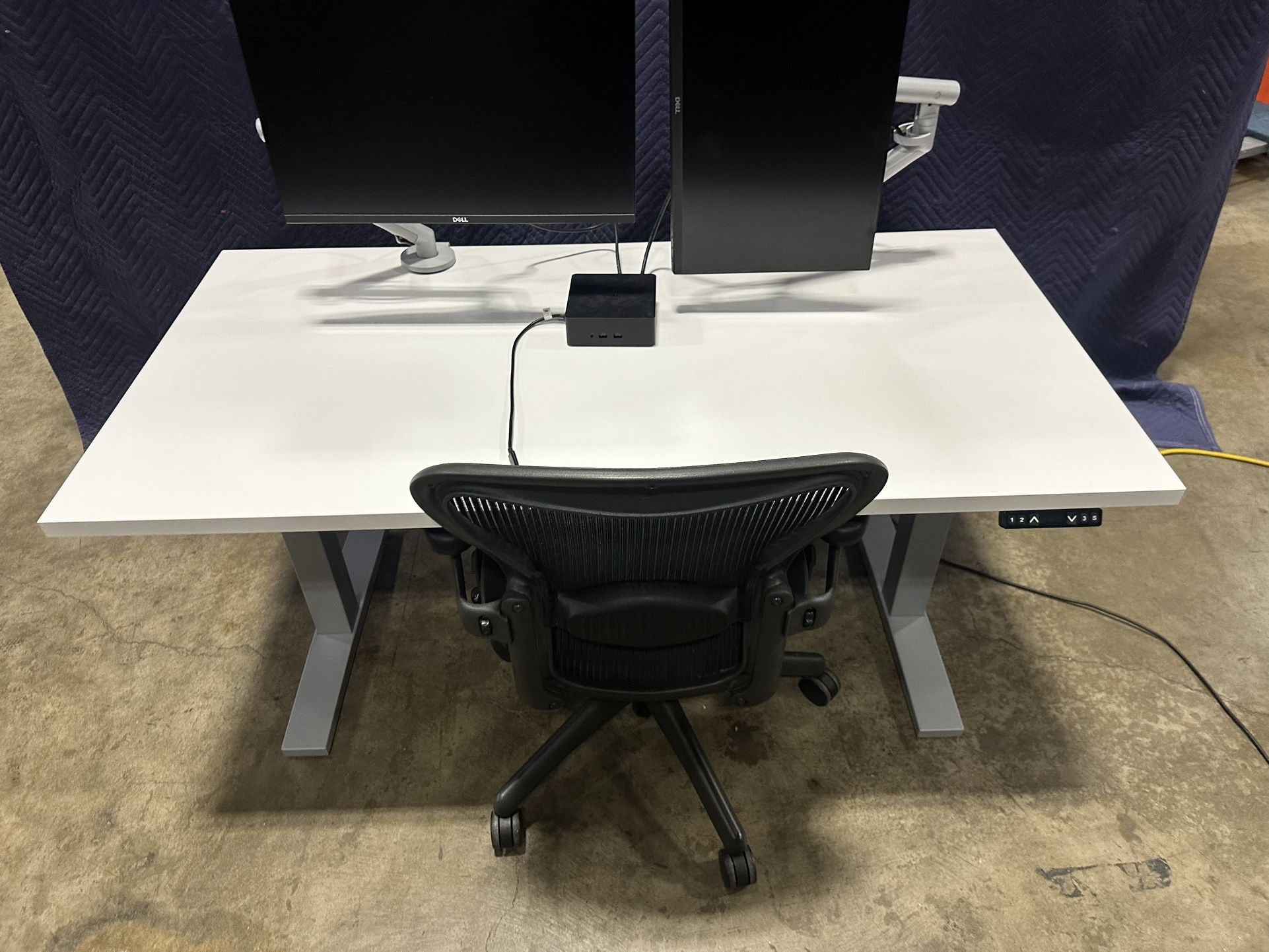 JRB Studio/ Herman Miller 60” Standing Desks! Electric Height ...