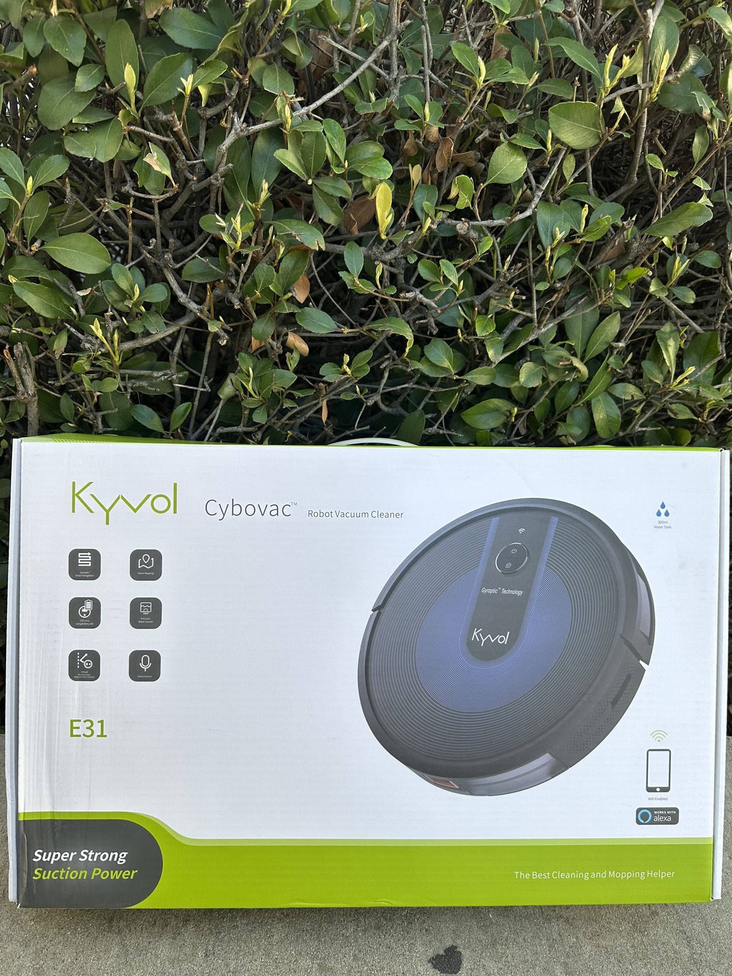 Kyvol Cybovac E31 Robot Vacuum, Sweeping & Mopping Robot Vacuum Cleaner with 2200Pa Suction ...