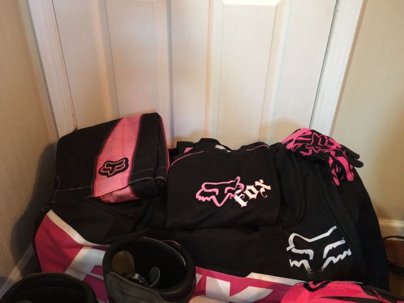 Pink Camo Fox Racing