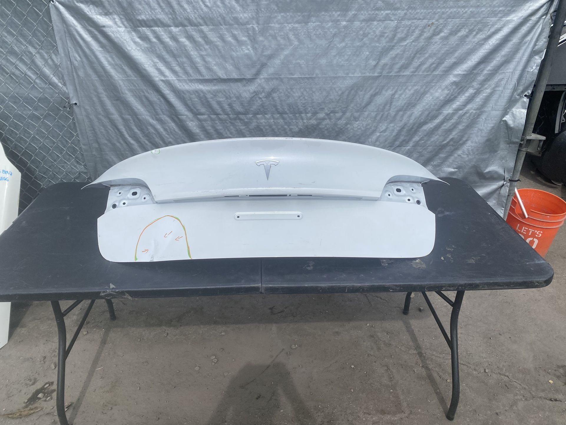 2021 2022 2023 TESLA MODEL 3 TAILGATE TRUNK LID SHELL OEM USED ...