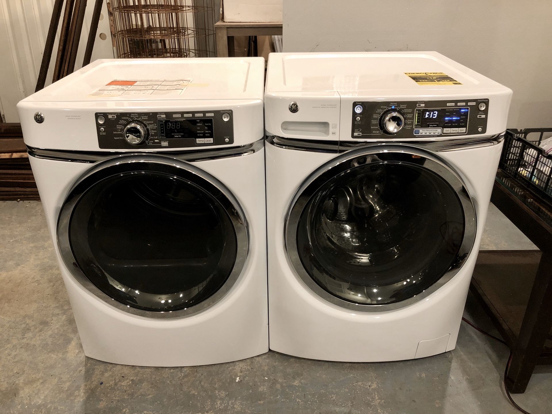 High End, Ultra Capacity GE Washer & Electric Dryer with Steam! for ...