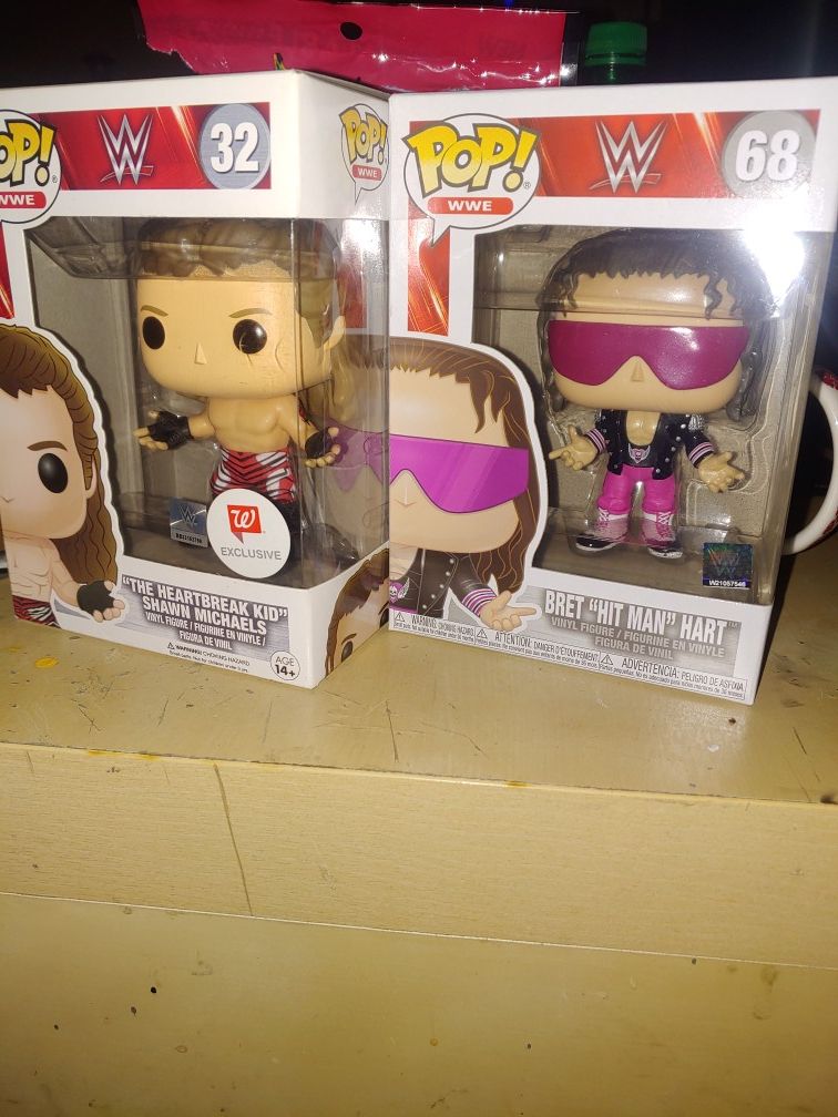 The Hart foundation Walgreens exclusive heartbreak kid and Bret the ...