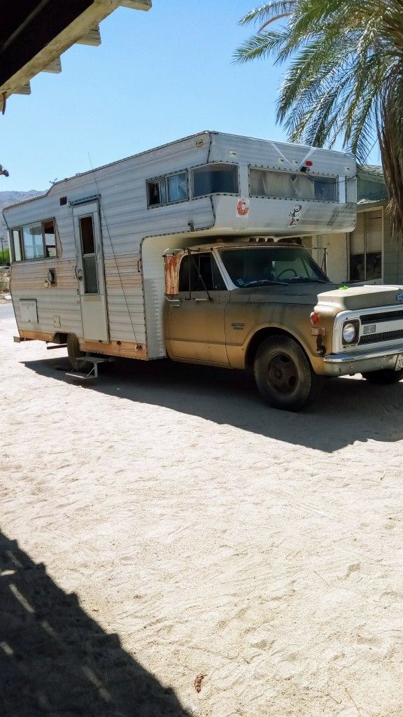 1969 Chevy C30 Motorhome With A Caveman Camper All Original for Sale in ...