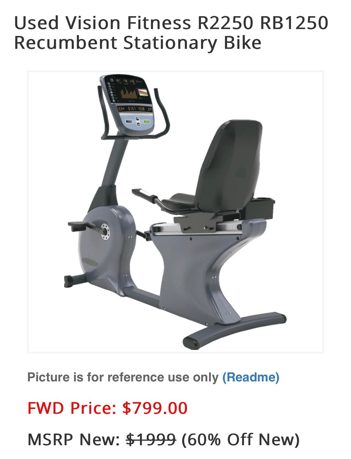 Vision fitness r2250 for sale store