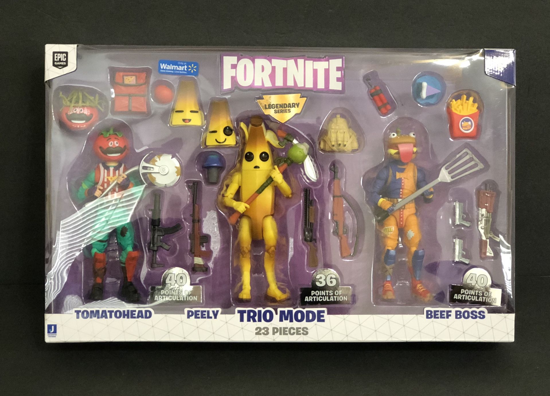 NEW Fortnite Legendary Series Trio Mode Peely, Tomatohead & Beef Boss 6 ...