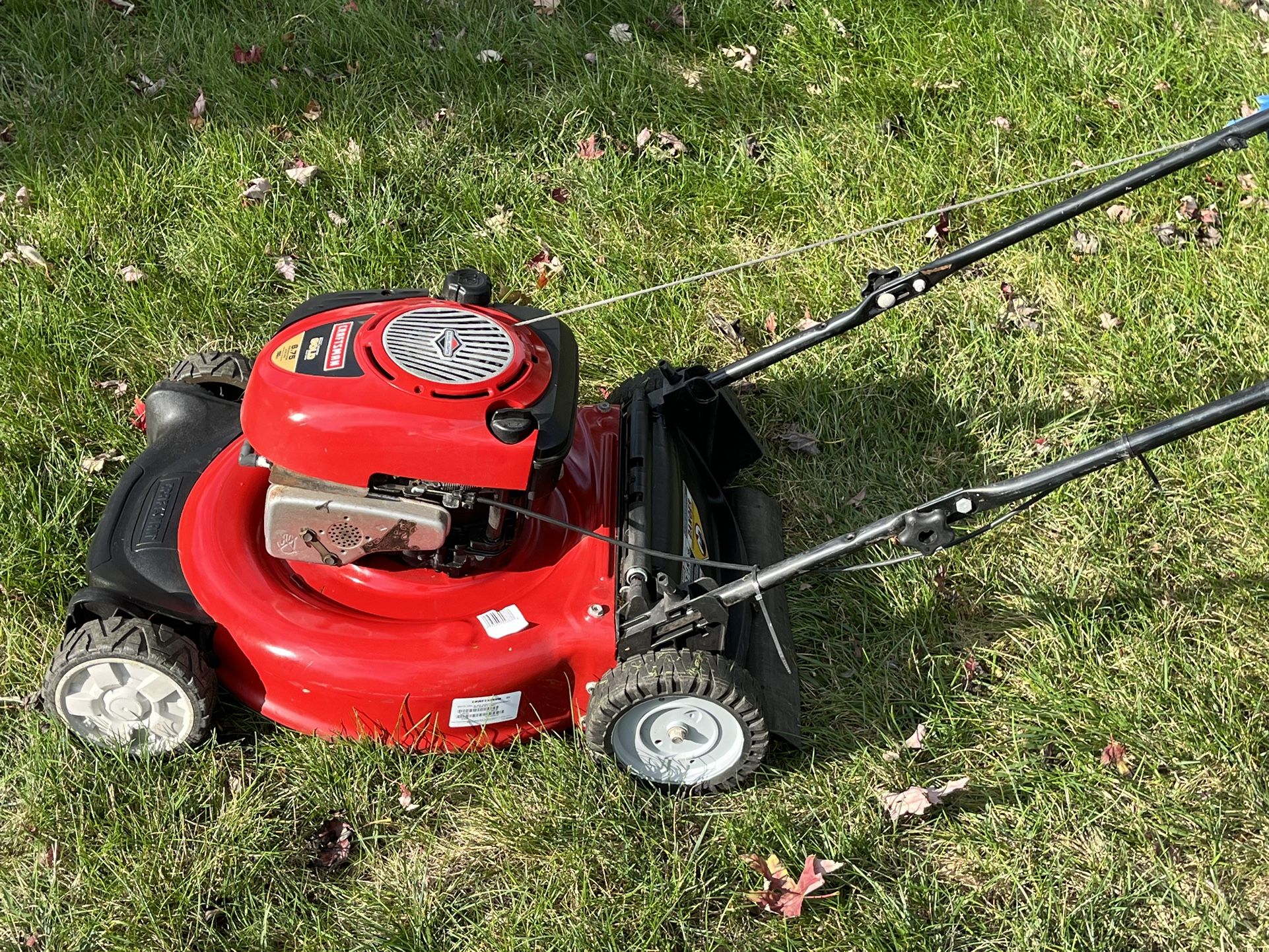 Craftsman 6.75 hp Briggs & Stratton Lawnmower w/ rear bagger option for ...