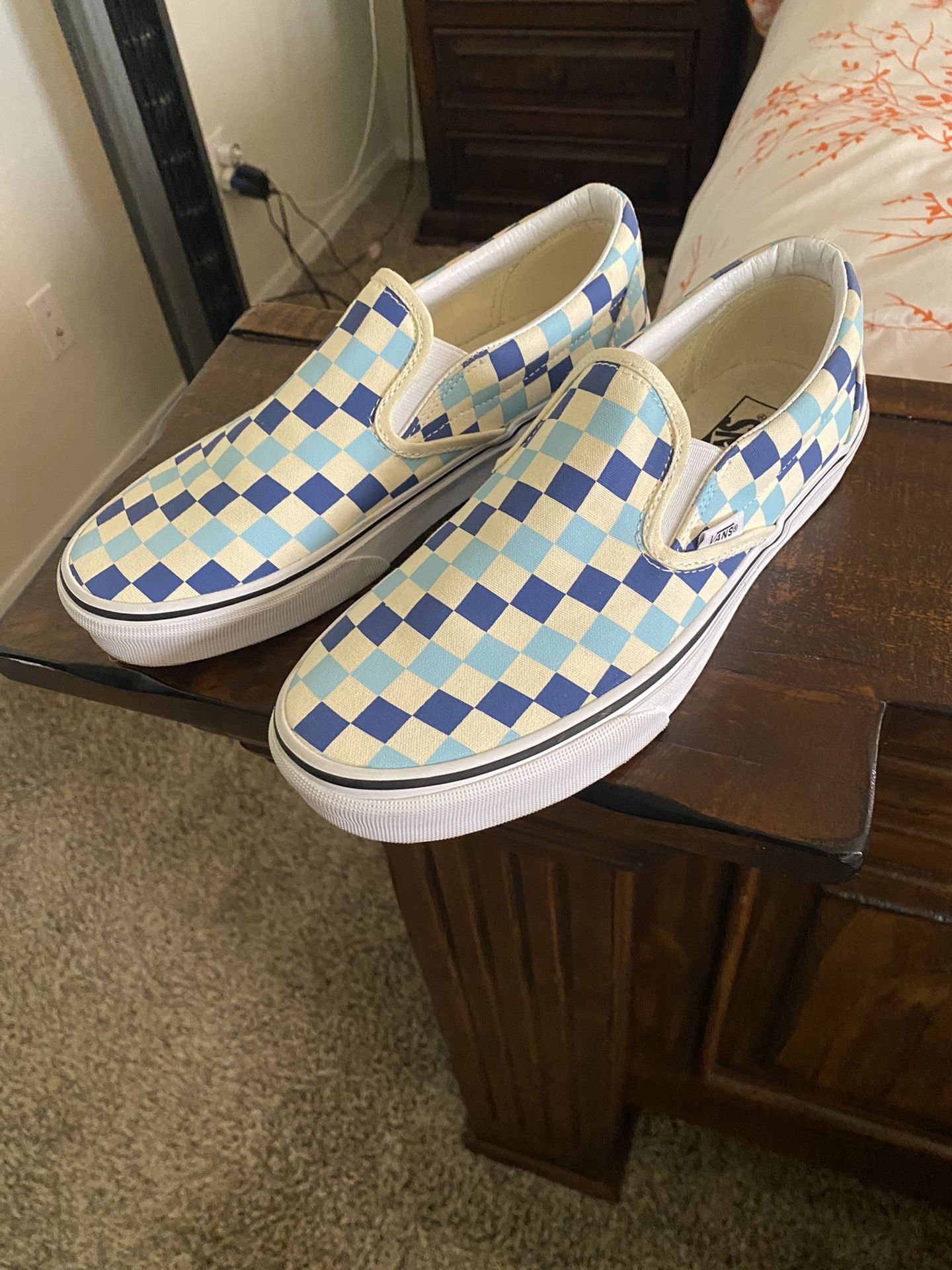 Vans Baby blue and Navy Blue Checkered Vans And Colorful Vans Other Baby Kids