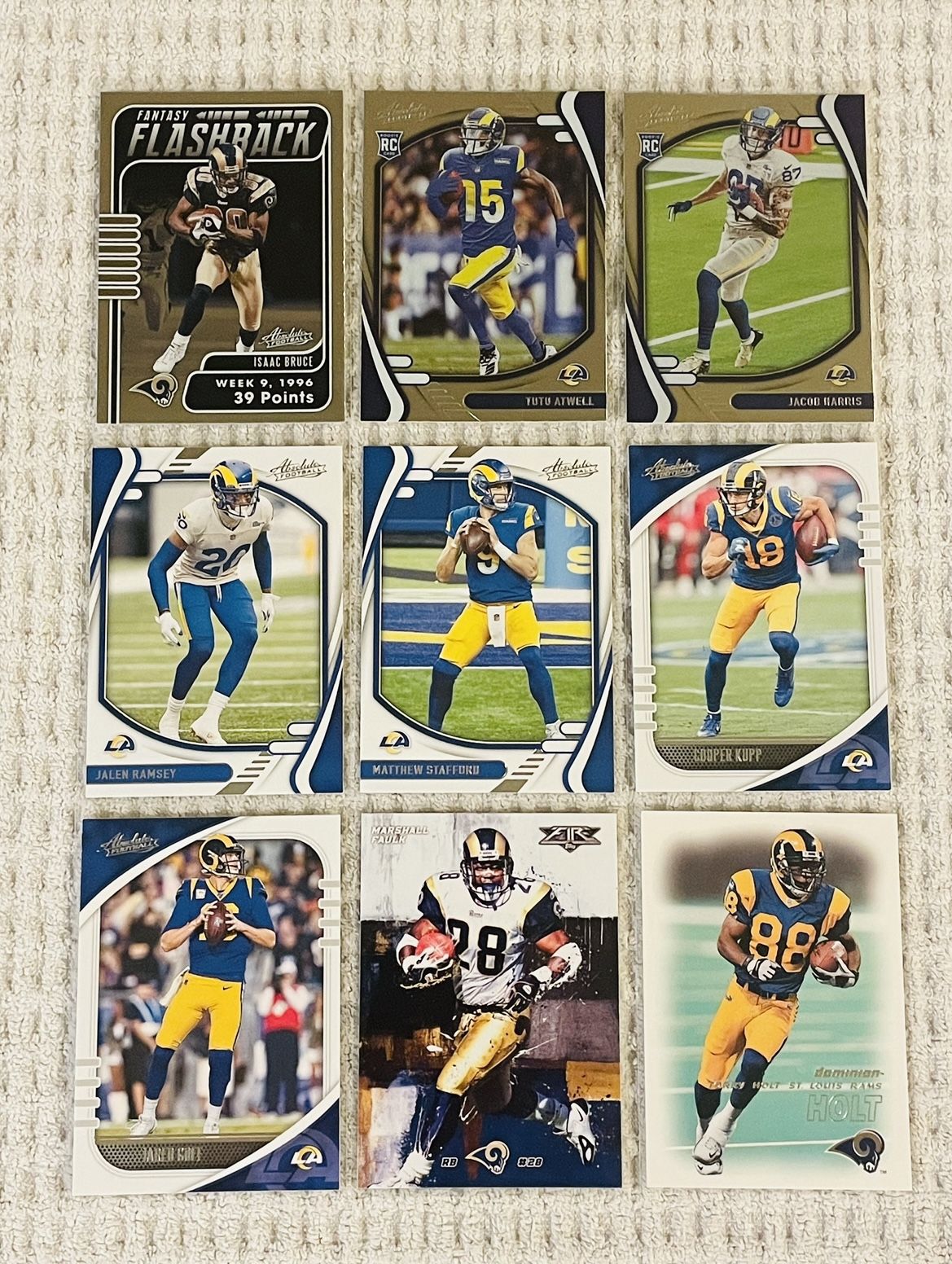 Los Angeles Rams Sports Card Football Card Team Lot! 100 Cards Total ...