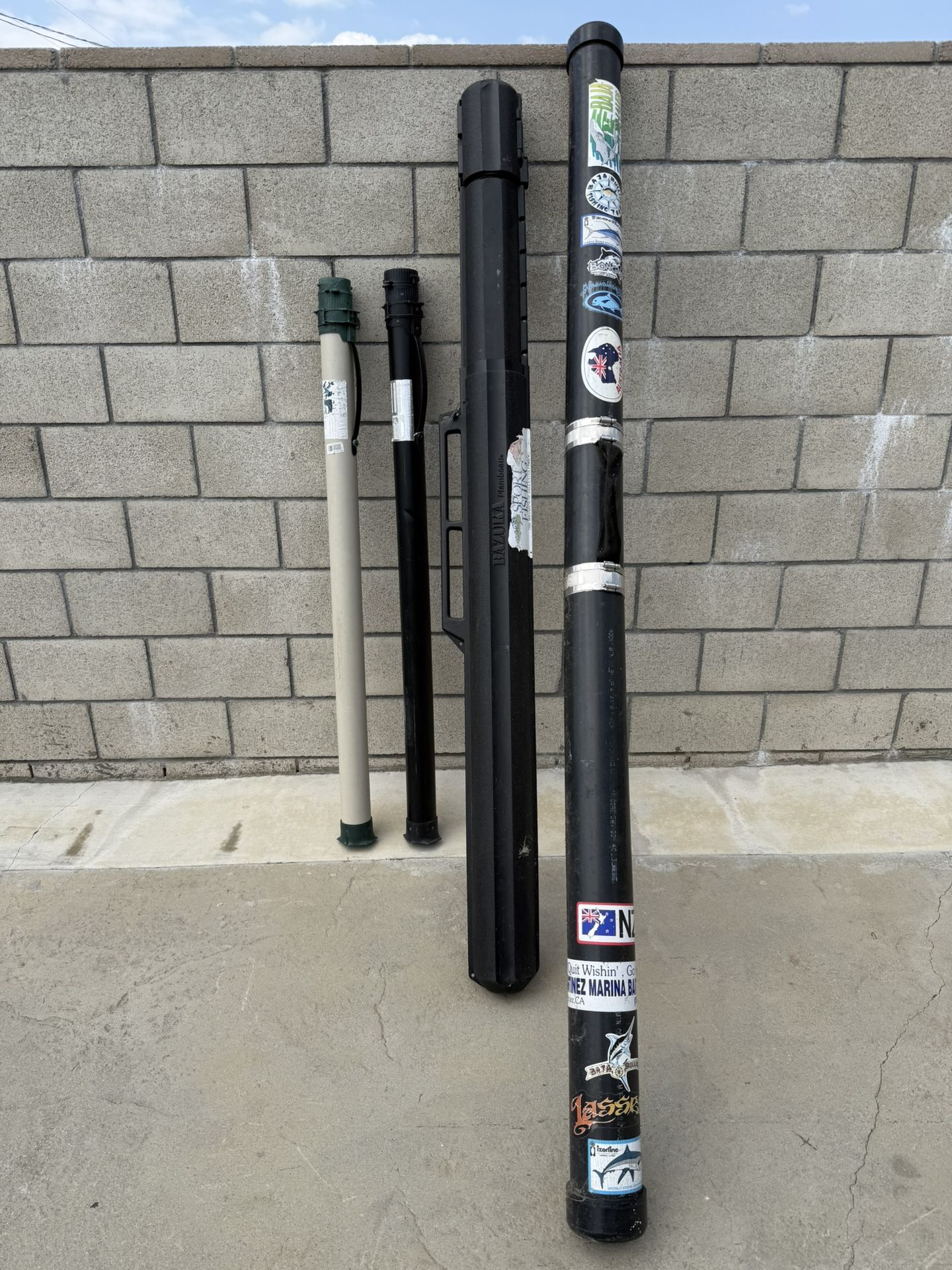 (4) Traveling Fishing Rod Tube Cases for Sale in Covina, CA - OfferUp
