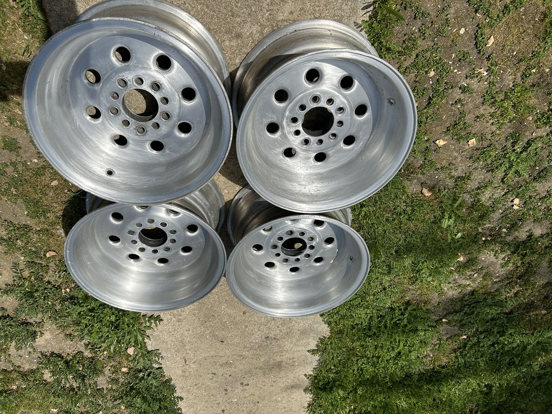 15x8 Weld Draglite Rims Aluminum 5x4.75 and 5x4.5 Universal bolt ...
