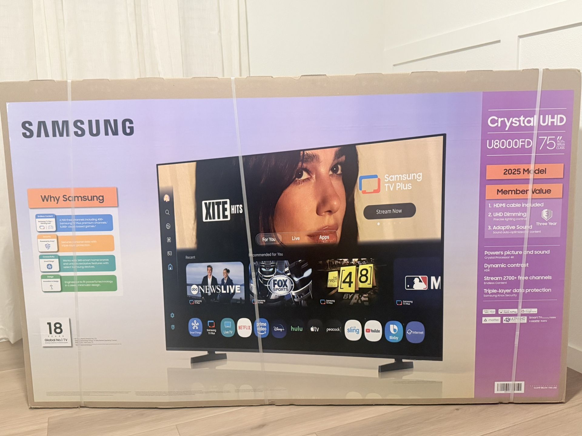 samsung crystal uhd 75 inch Tv Flat Screen for Sale in Las Vegas, NV ...