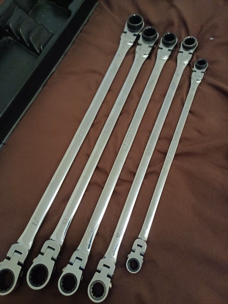Snap On (Mountain) 5 Piece Reversable Ratcheting Wrenches for Sale in ...