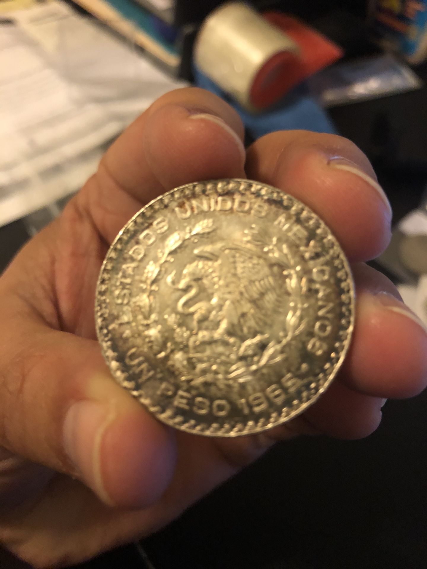 Collectible 1965 Silver 1 Peso Coin (Mexico) for Sale in Bothell, WA ...