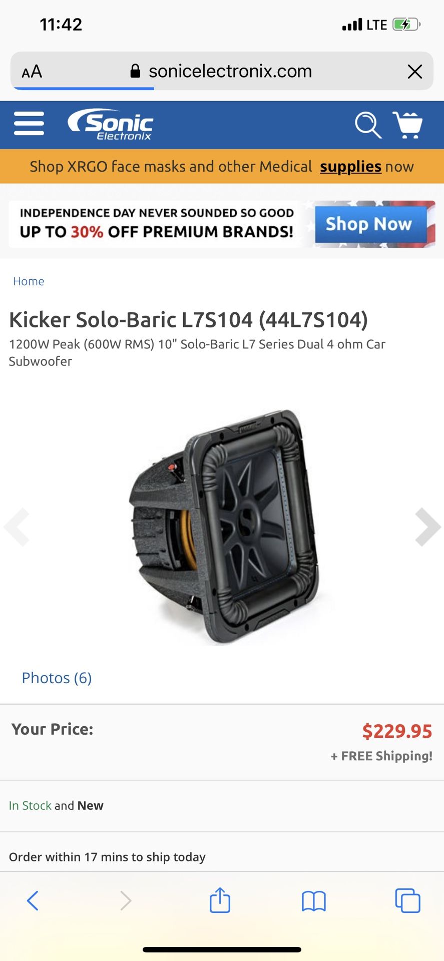 Kicker L7 10 inch with amp for Sale in Fremont, CA - OfferUp