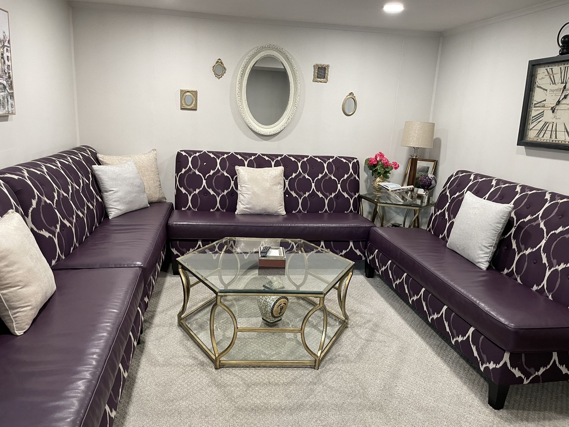 beautiful purple sofa bench for Sale in Dumfries, VA - OfferUp