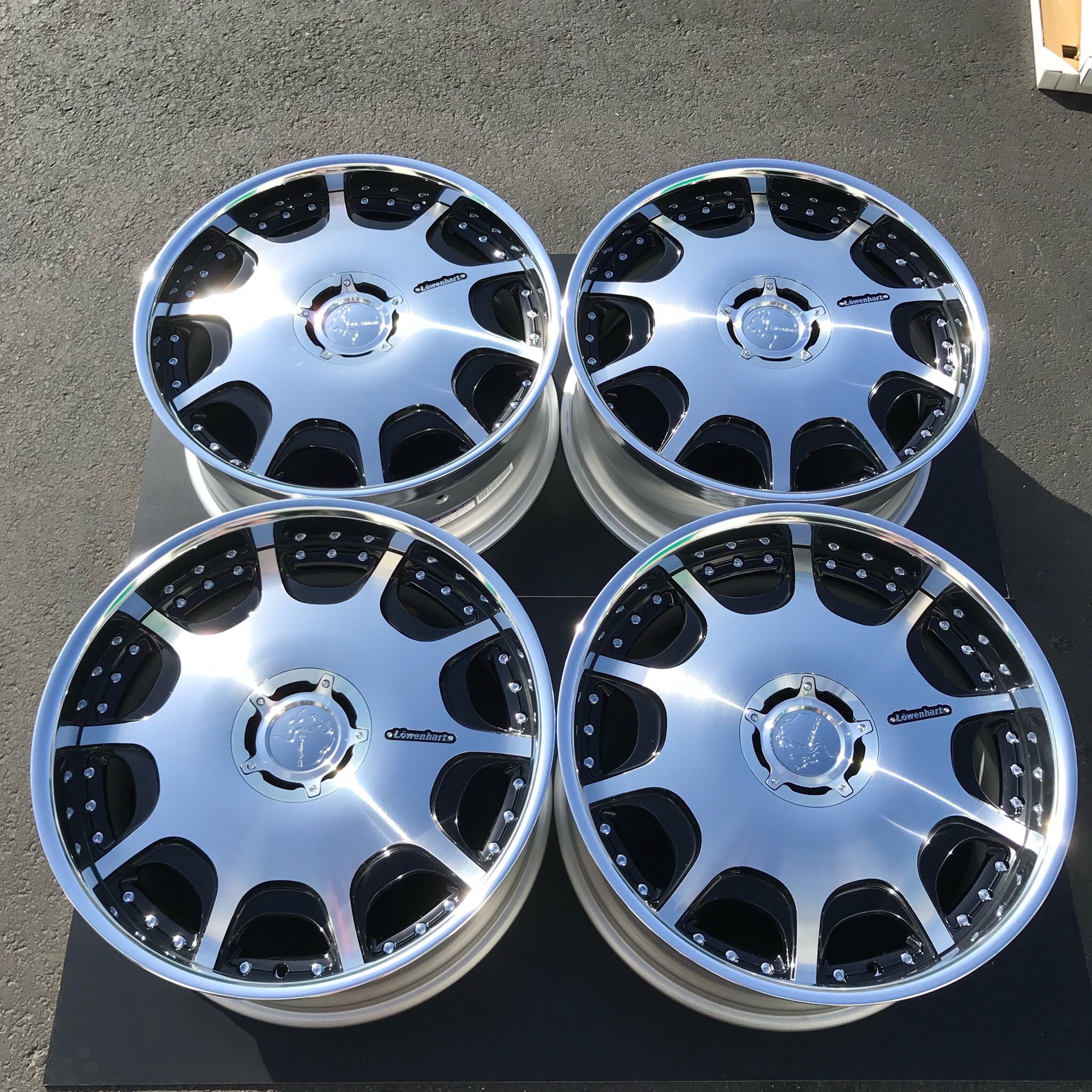 Lowenhart LVD 20x9 20x10 (3 piece) 5x112 wheels Mercedes Benz E S CL ...