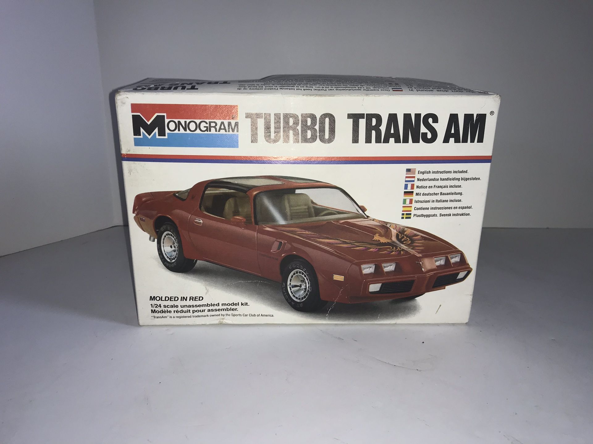 1980 #2270 MONOGRAM Models 1:24th scale Pontiac Firebird Turbo Trans Am ...